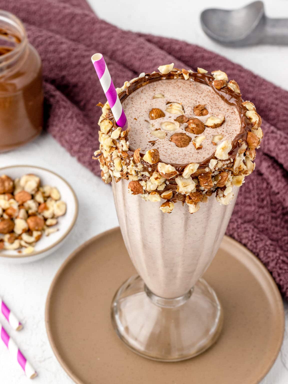 Nutella Milkshake - Entirely Elizabeth