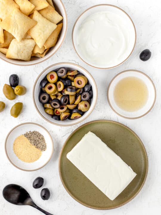 Easy Olive Dip - with Black and Green Olives! - Entirely Elizabeth