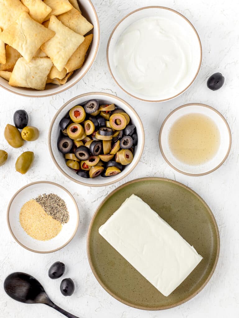 Easy Olive Dip - with Black and Green Olives! - Entirely Elizabeth