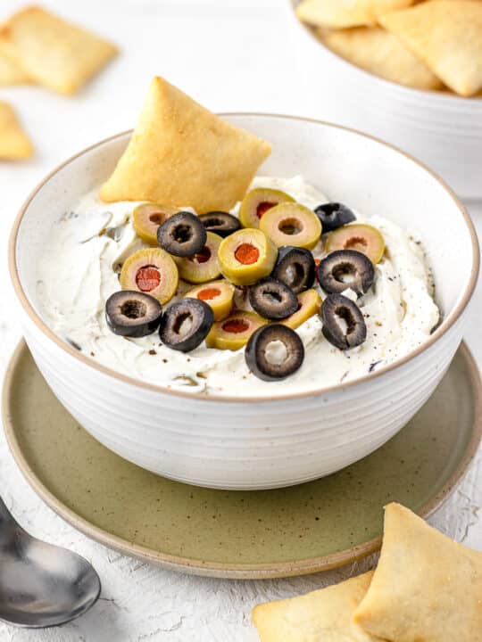 Easy Olive Dip - with Black and Green Olives! - Entirely Elizabeth