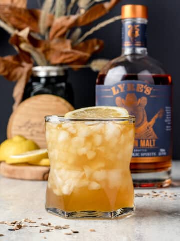 Smoked Whiskey Sour Mocktail - Entirely Elizabeth