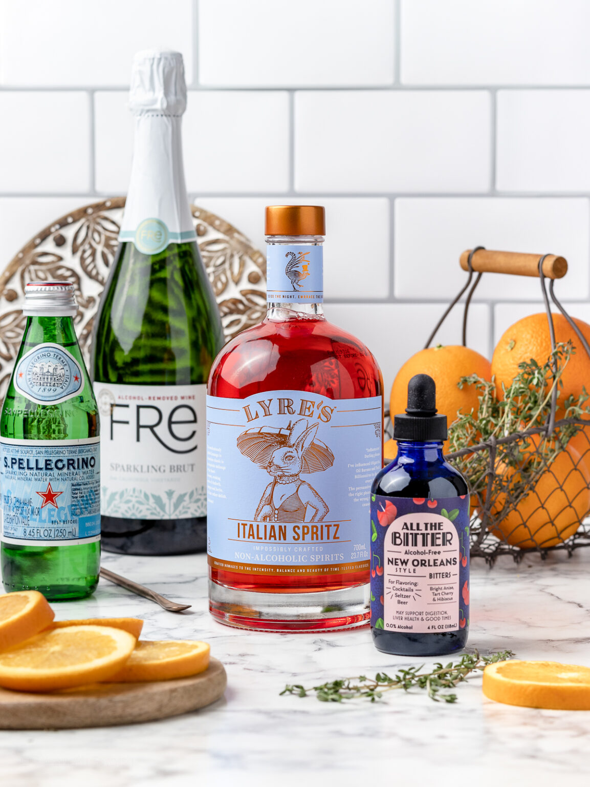 Non Alcoholic Aperol Spritz Mocktail- 2 Versions!- Entirely Elizabeth