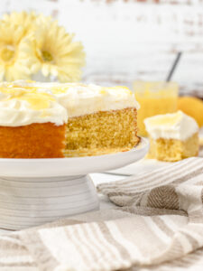 Easy Lemon Curd Cake - Single Layer - Entirely Elizabeth