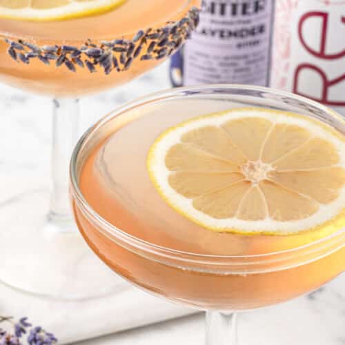 Sparkling Lavender Mocktail with Rosé - Entirely Elizabeth