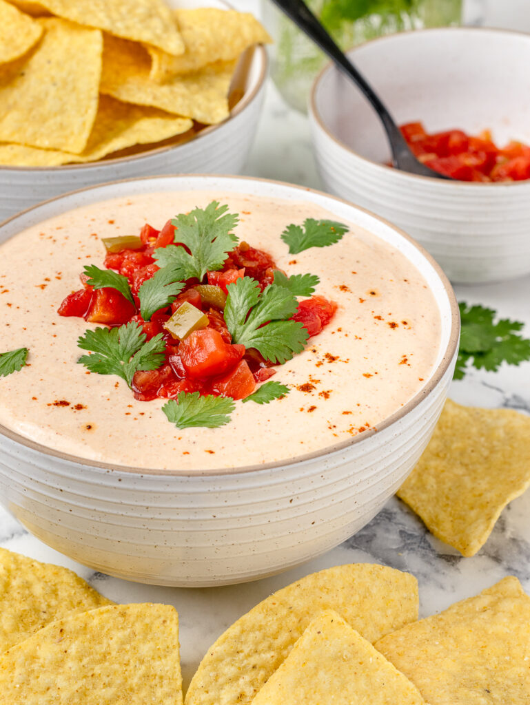 5 Minute Cottage Cheese Taco Dip - Entirely Elizabeth