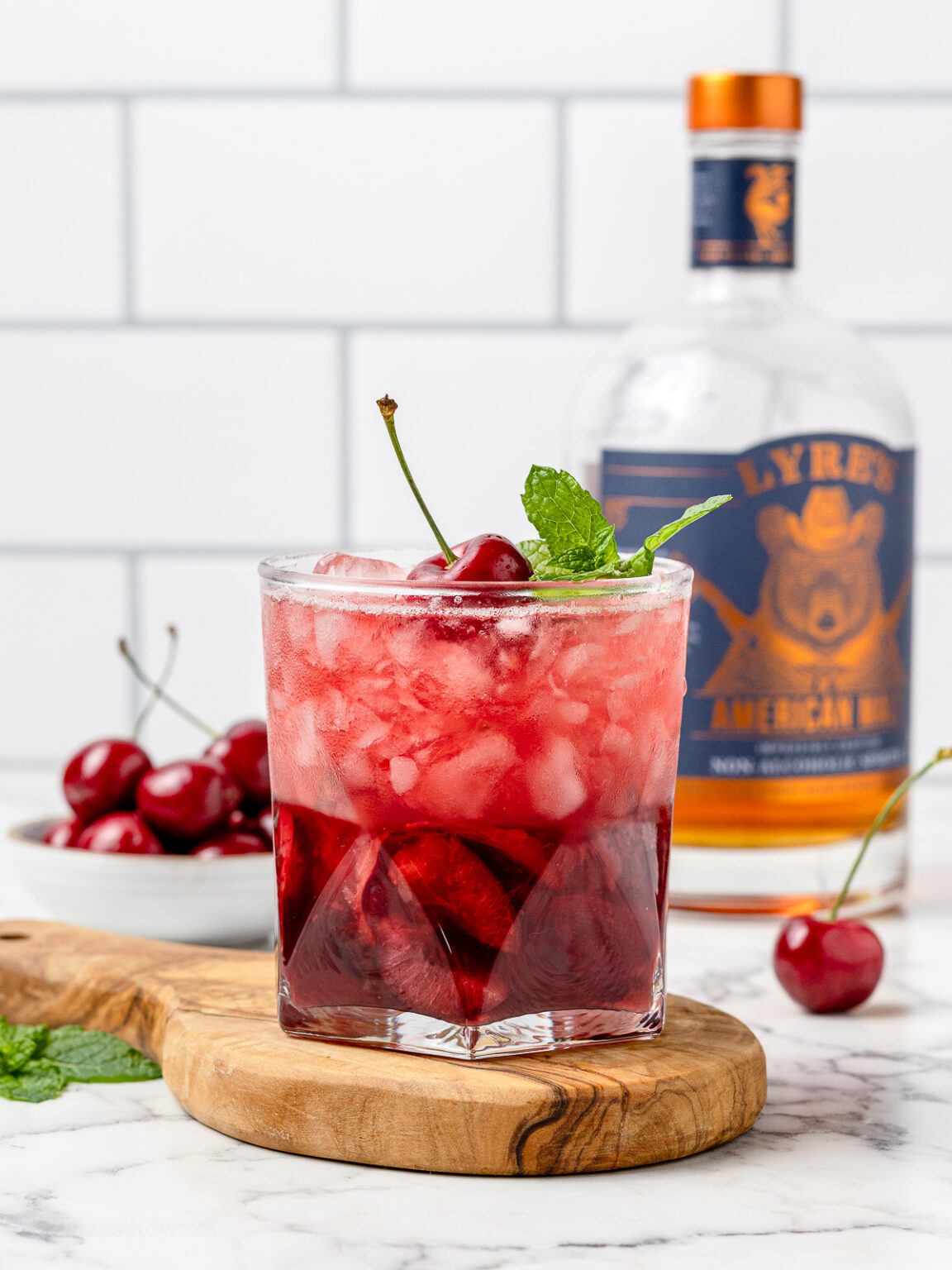 Cherry Bomb Mocktail - Entirely Elizabeth