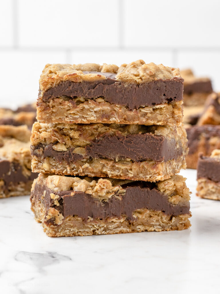 Fudgy Chocolate Crumble Bars - With A Secret Ingredient - Entirely ...