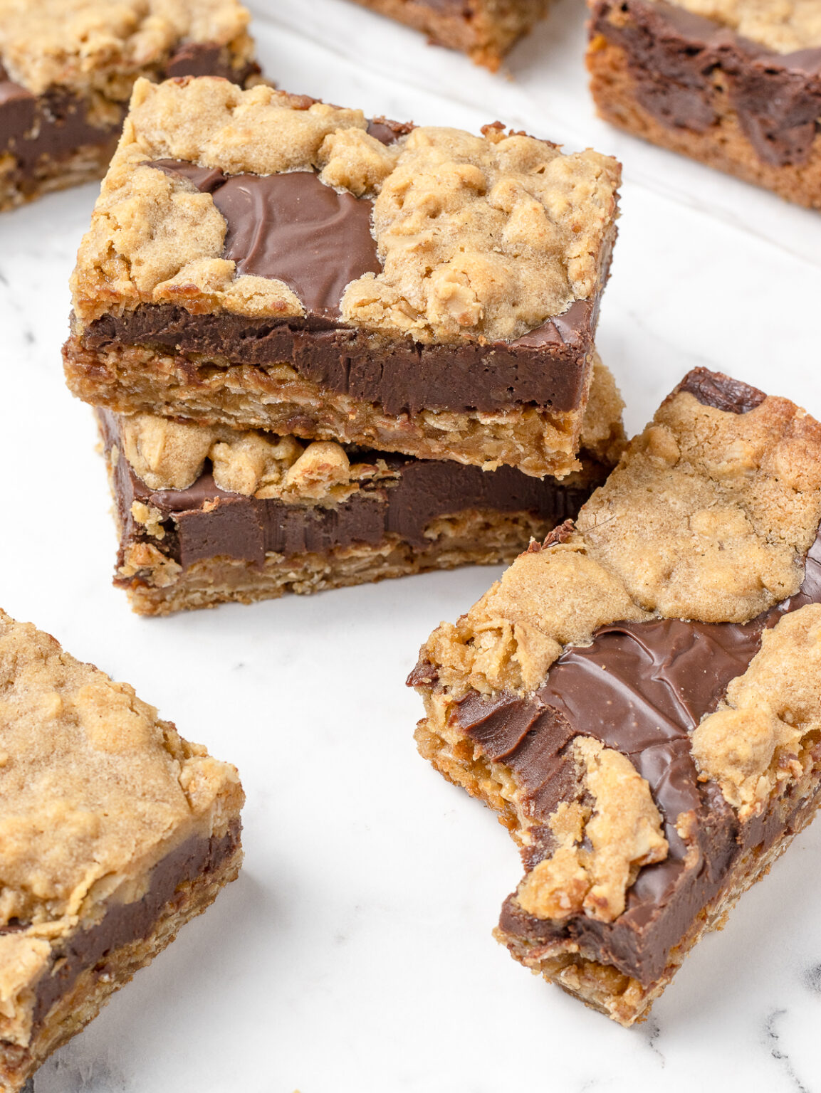 Fudgy Chocolate Crumble Bars - With A Secret Ingredient - Entirely ...