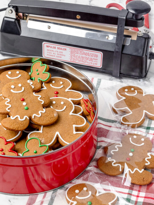 Iced Gingerbread Cookies - Entirely Elizabeth