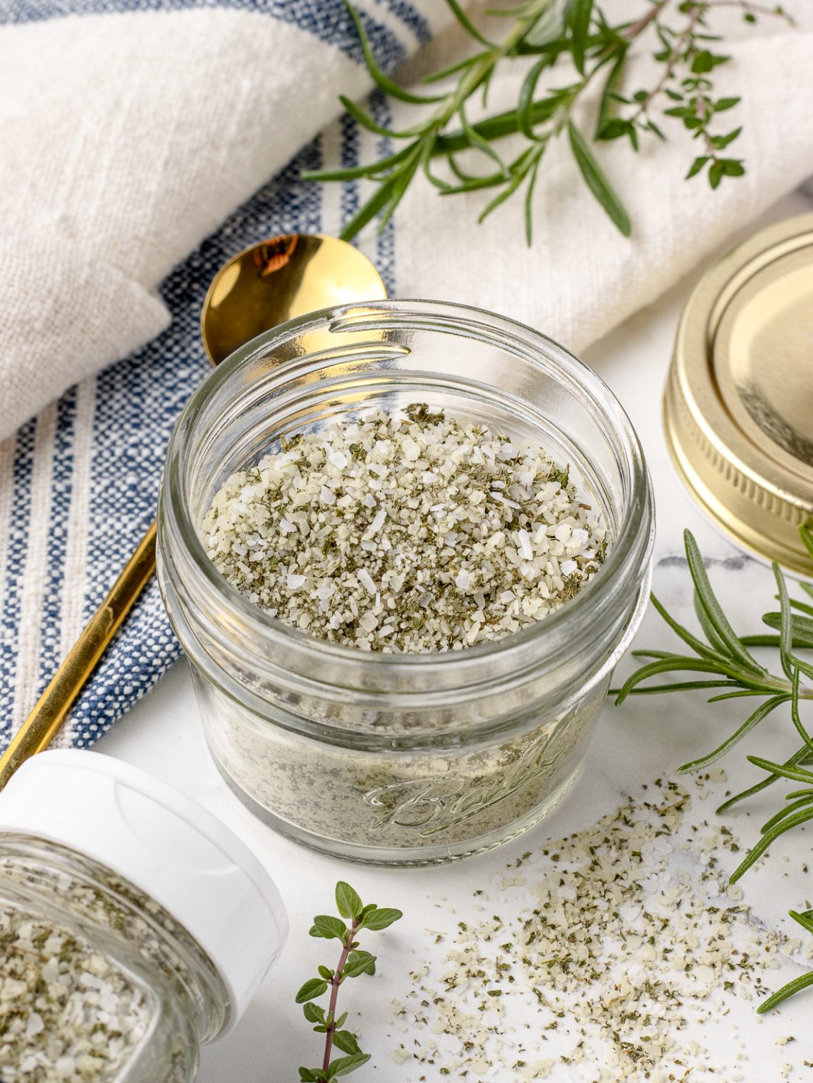 Homemade Herb Salt - Makes A Great Gift! - Entirely Elizabeth